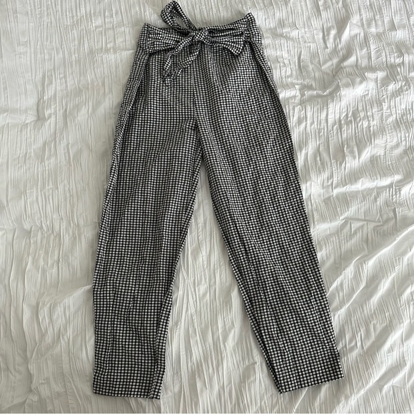 Free People | Pants & Jumpsuits | Free People West Side Tie Gingham ...
